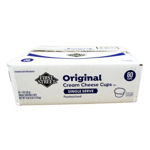 First Street Cream Cheese Cups, Original - Smart & Final