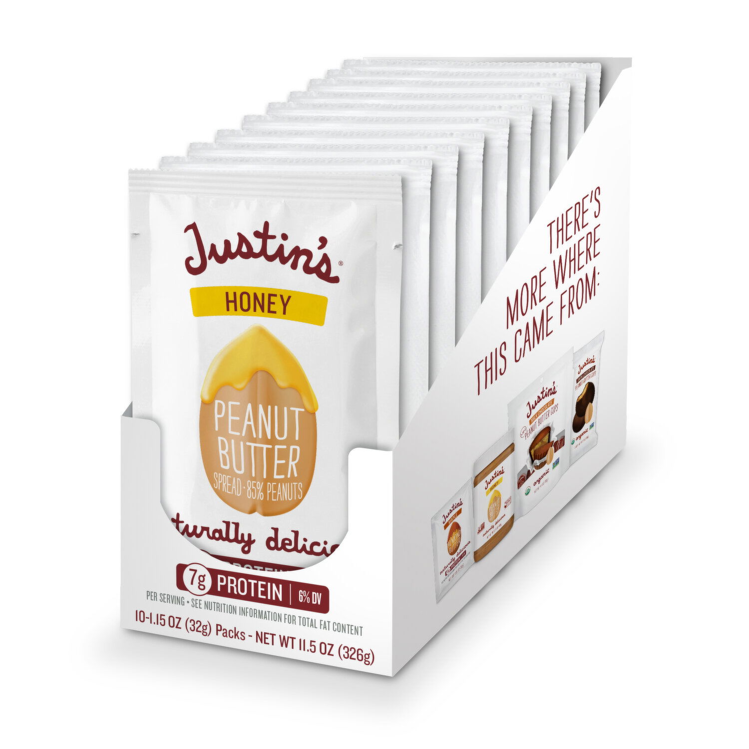 Justin's Justin's Honey Peanut Butter Squeeze Pack(10 Pack