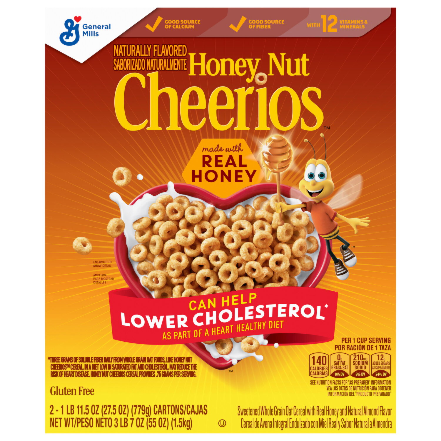 Caja Original De Cheerios Cajas De Cereales De Hojuelas De Maíz
